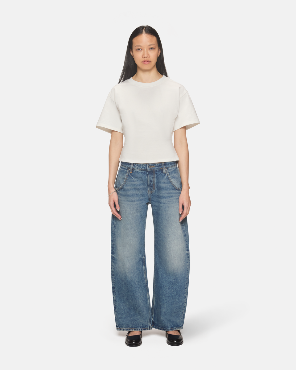 Enzo Cropped Mid Rise Barrel | EB Denim – ebdenim.com